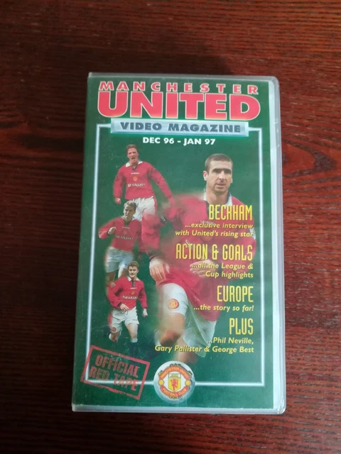 MANCHESTER UNITED VIDEO Magazine Dec 96-Jan 97 Vhs £4.50 - PicClick UK