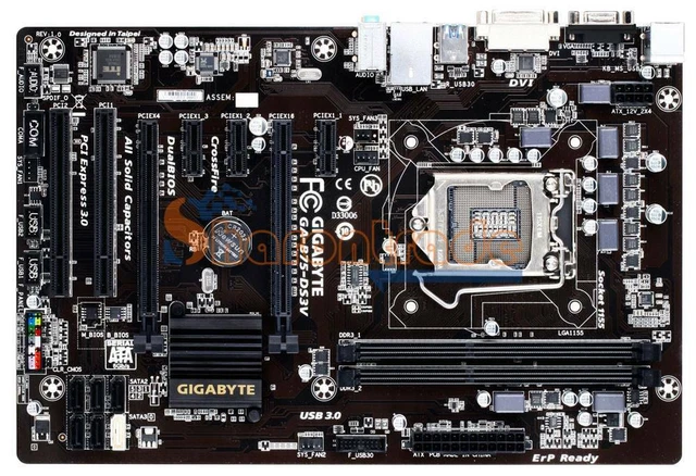 GIGABYTE GA-B75-DS3V FOR Intel Socket LGA 1155 B75 ATX PC Motherboard ...