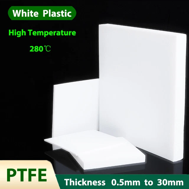 PTFE SHEET WHITE Plastic Block High Temperature Plate Cut Processed ...