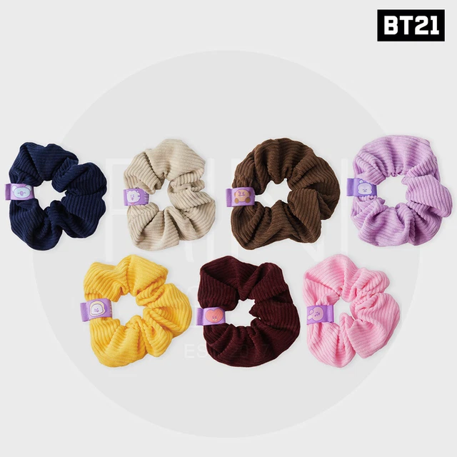 BTS BT21 OFFICIAL Authentic Goods NEW Basic Hair Scrunchie + Tracking ...