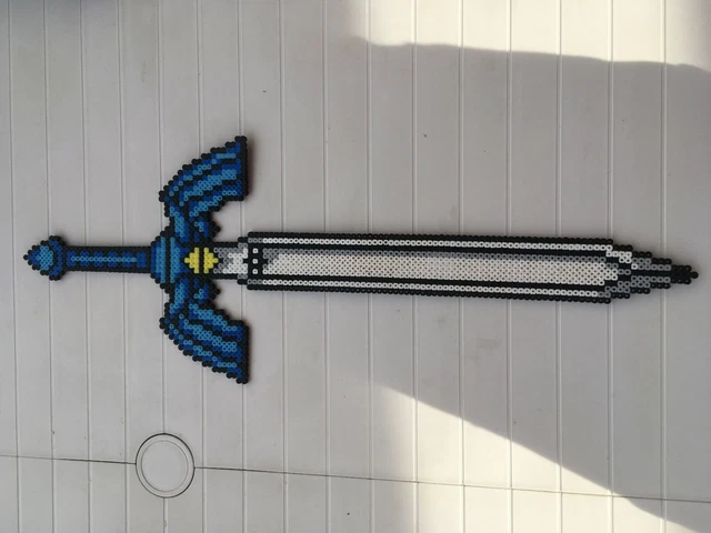 PIXEL ART / Perles A Repasser Master Sword De Zelda EUR 25,00 - PicClick IT
