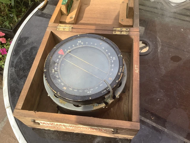 GENUINE WW2 RAF Boxed Cockpit Compass Type P4A Original Air Ministry £ ...