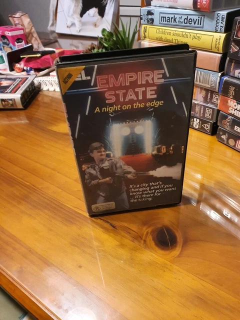 EMPIRE STATE VHS CEL cult 80s British noir crime thriller Martin Landau ...