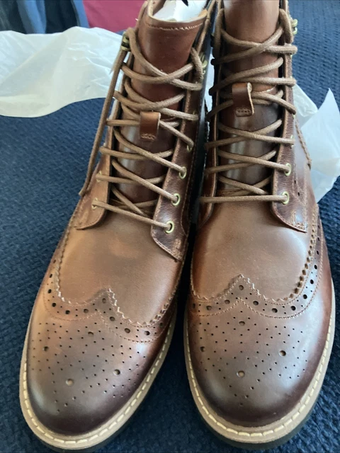 BNWT MEN’S DARK Tan Leather Batcombe Lord Ankle Boots Size 8 G £57.88 ...
