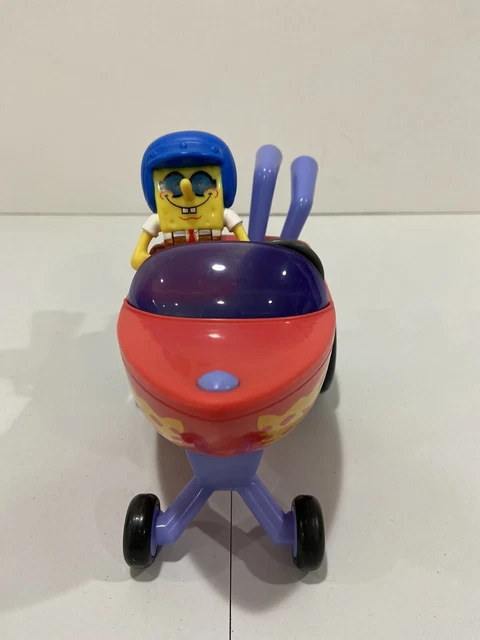 FISHER PRICE IMAGINEXT Spongebob Squarepants Speed Race Car Boat Mattel ...