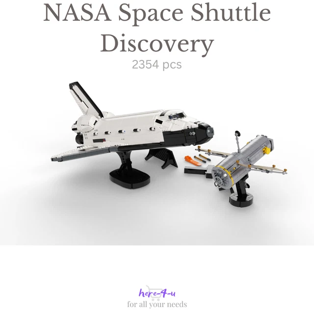 BUILD BLOCKS ICONS - NASA Space Shuttle Discovery | 2354pcs (10283) ABS ...