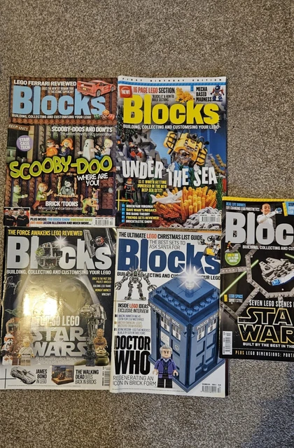 BUNDLE OF LEGO Blocks Magazines Issues 11-15 £9.95 - PicClick UK