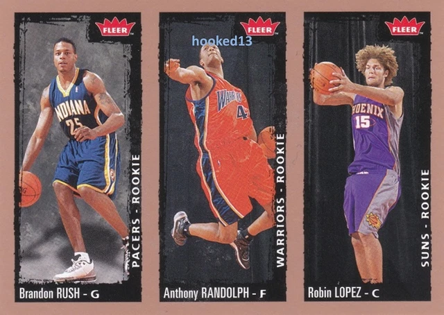 ROBIN LOPEZ BRANDON Rush Anthony Randolph 08-09 Fleer Triple Rookie ...
