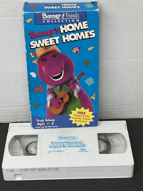BARNEY & FRIENDS Collection Home Sweet Homes VHS 1992 Video Tape Sing ...