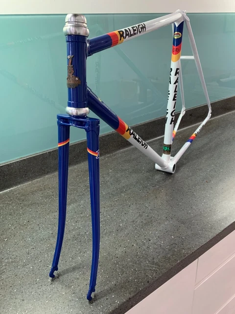 RALEIGH SBDU TEAM PANASONIC VINTAGE REYNOLDS 531C TRACK FRAME 1980s ...