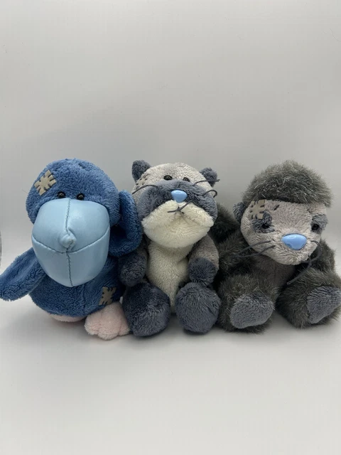 BLUE NOSE PELICAN, otter, meerkat - tatty teddy plush bundle animals ...