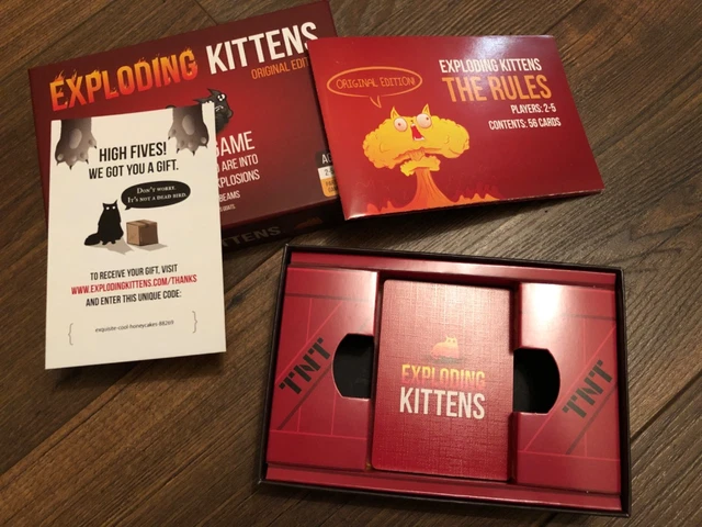 EXPLODING KITTENS CARD Game - used once, for people who are into ...