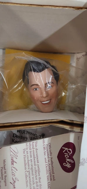 RICKY RICARDO I Love Lucy 18” Porcelain Doll With Drum Hamilton ...