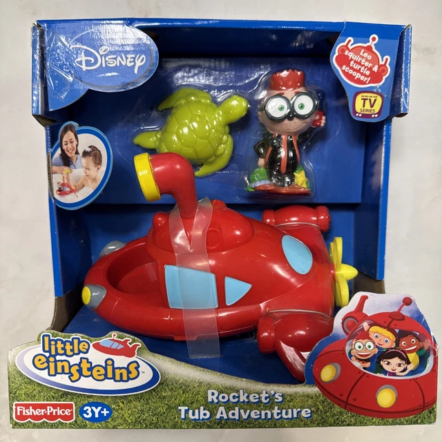 DISNEY LITTLE EINSTEINS Rocket's Tub Adventure Leo Squirter Bath Figure ...