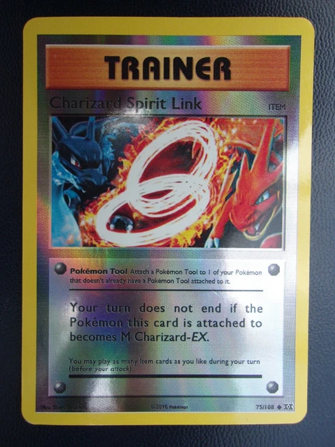 CARTE POKEMON CHARIZARD SPIRIT LINK 75/108 Carte Brillante EUR 14,00 ...
