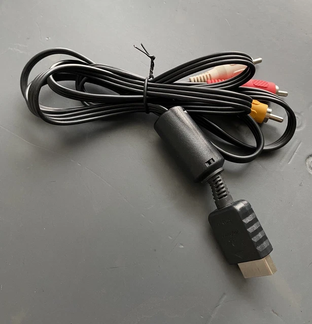 SONY PLAYSTATION PS1 PS2 PS3 AV Cable Original OEM RCA Video Composite ...