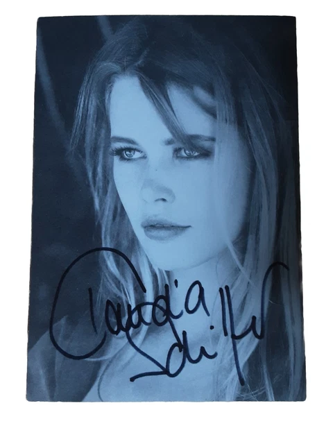 CLAUDIA SCHIFFER TOP Model Autograph Autogramm Handsigned Rare 1992 EUR ...