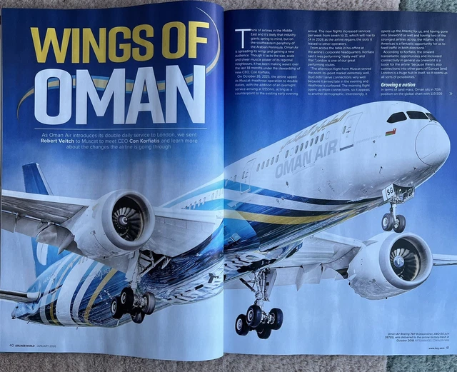 AIRLINER WORLD MAGAZINE January 2026 **CURRENT EDITION** £5.13 ...