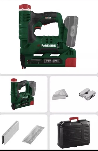PARKSIDE 20V CORDLESS 2in1 Tacker PAT 20-Li A1 Tool Only New In Box! £ ...