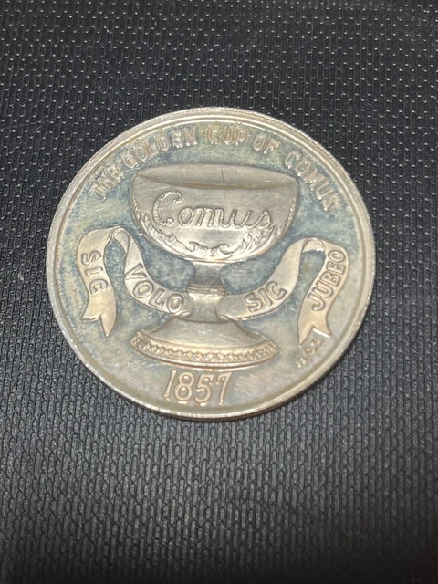 1972 KREWE OF COMUS / Fabled Isles 0,999 ARGENT FIN Mardi Gras Doubloon ...