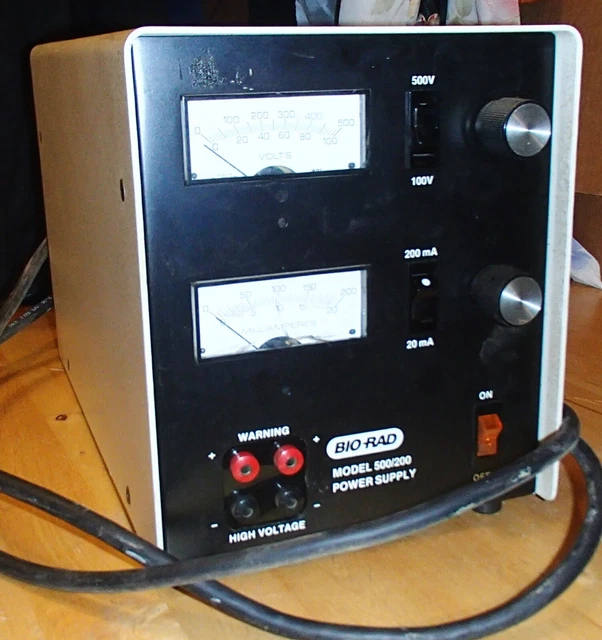 BIO-RAD LABORATORY ELECTROPHORESIS Model 500/200 Benchtop Power Supply ...