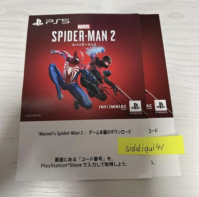 *IN STOCK NOW* Marvel’s Spider-Man 2 PS5 FULL GAME CODE (READ ...