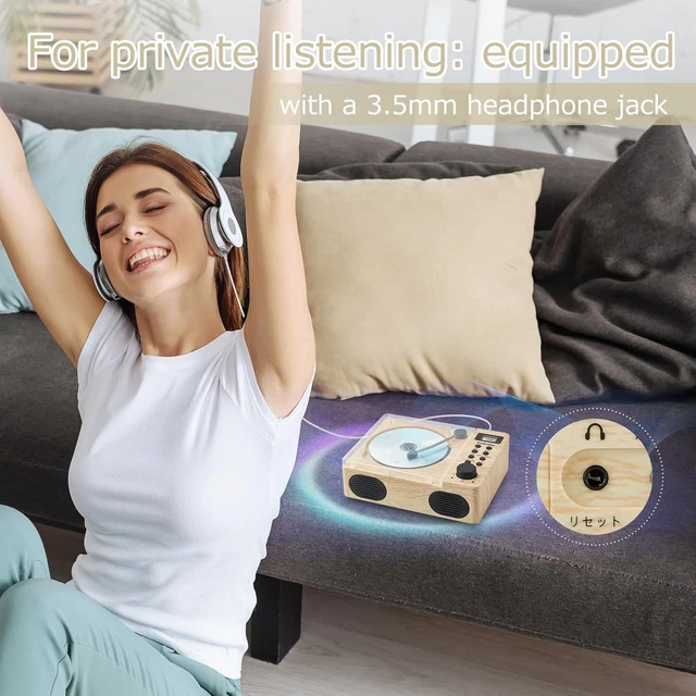 PERSONAL CD PLAYER with Bluetooth & USB-C Charging, Portable CD Player ...