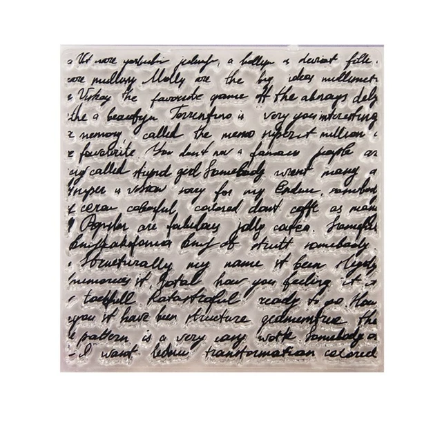 TRANSPARENT STAMP SILICONE Seal Sheet For DIY Scrapbook Craft Card ...