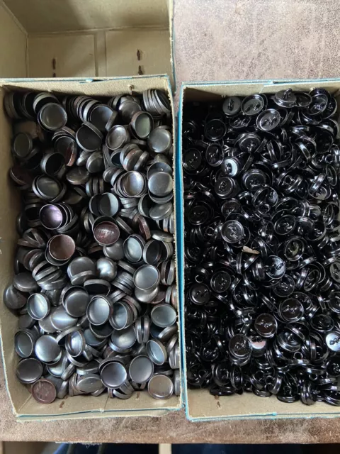 OLD STOCK BUTTON Blanks For Cover Buttons Shells And Wire Backs SZ 11mm ...