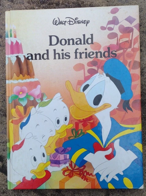 DONALD AND HIS Friends Walt Disney Gallery Books Twin 1988 Hardcover ...
