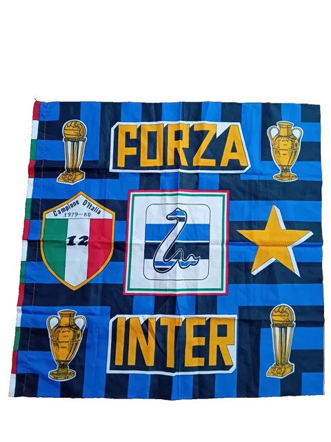 INTER FOOTBALL FLAG Vintage 12 Shield Champion D'Italia 1979 Flag 旗 ...