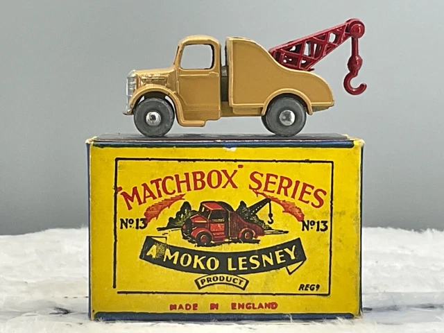 MOKO LESNEY MATCHBOX No 13A Bedford Wreck Truck Mint,Genuine in ...