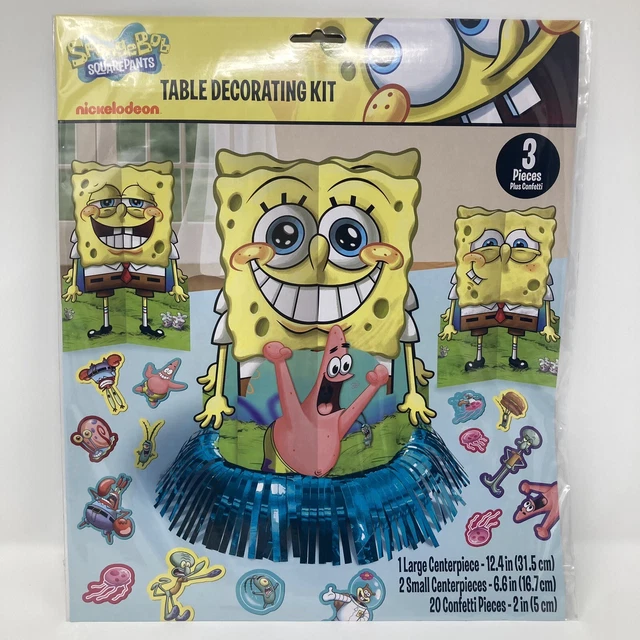 DESIGNWARE SPONGEBOB SQUAREPANTS Birthday 3 Piece Table Decorating Kit ...