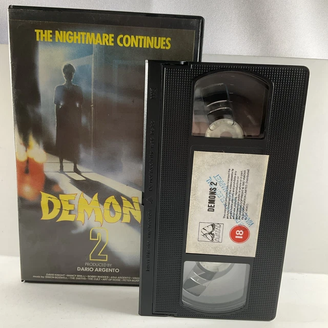 DEMONS 2 VHS Big Boîte Location Vidéo Bande Dario Argento EUR 24,07 ...