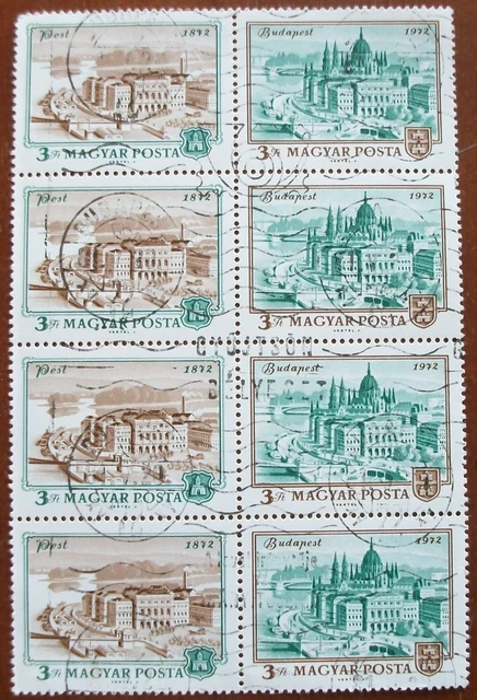 BRIEFMARKEN 1972 UNGARN MAGYAR POSTA "100 Jahre Budapest" gest. EUR 1,00 - PicClick DE