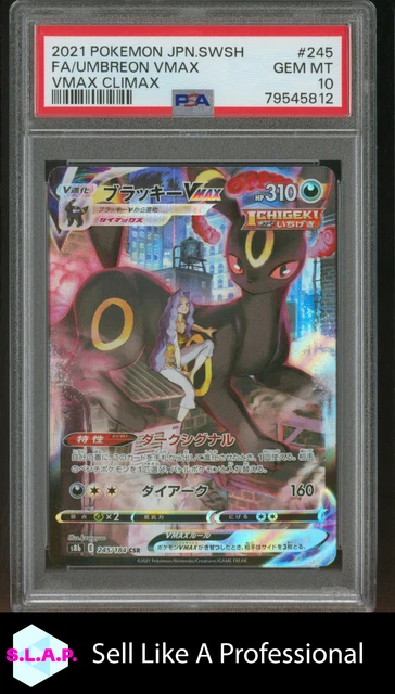 FA/UMBREON VMAX VMAX Climax Pokemon Japanese Sword & Shield 2021 245 Psa 10 EUR 69,00 - PicClick DE