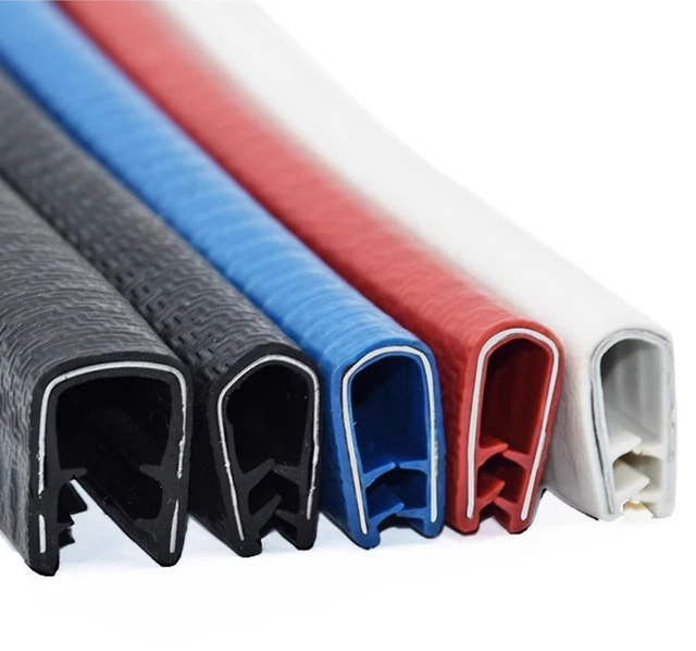 CAR DOOR BOOT Edge Protector Strip Trim U Shape Guard Seal Rubber Clip ...