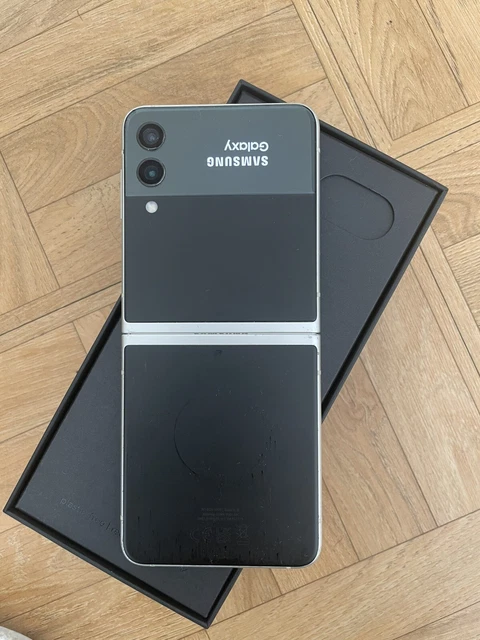 SAMSUNG GALAXY Z Flip3 Bespoke Edition SM-F711B - 256 Go - Blanc/Bleu ...