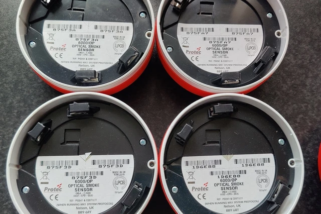 BOSCH PROTEC 6000/OP Addressable Optical Heat Fire Detectors Sensors x4 ...