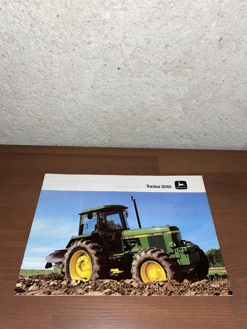 BROCHURE PROSPEKT PROSPECTUS TRACTEUR JOHN DEERE 3040 tractor-traktor-fendt-ih EUR 5,99 ...