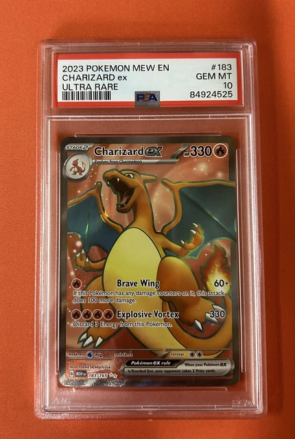 CHARIZARD EX POKÉMON MEW EN 151 PSA 10 GEMME COMME NEUF Ultra Rare 183/ ...