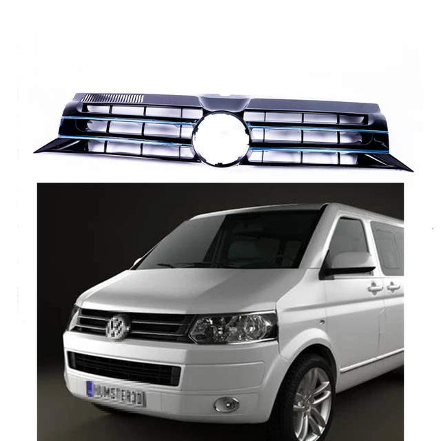 FRONTGRILL KÜHLERGRILL SCHWARZ für VW T5 Bus Caravelle Kasten ab ...