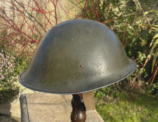 WW2 BRITISH ARMY Trutle Steel Helmet 1944 Normandy D-Day Original Liner ...