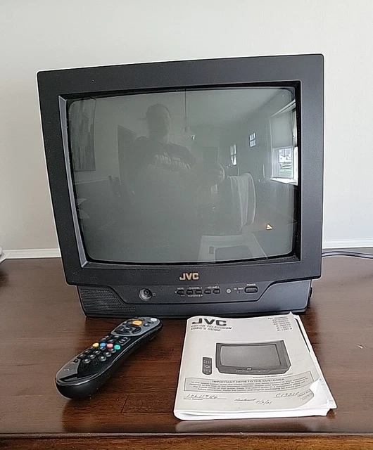 JVC TV COLOR 13" Retro Gaming Television C-13210 Remote Manual Tested £ ...