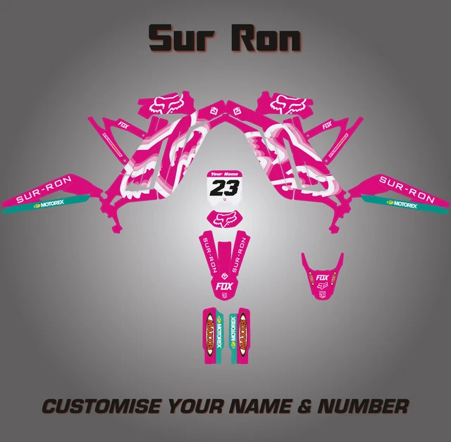 SUR-RON OEM LIGHT Bee Full Graphics Sticker Kit / Wrap - Pink £95.49 ...
