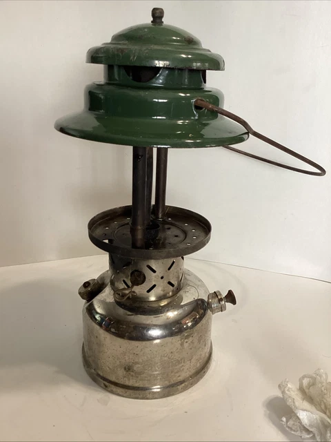 COLEMAN SINGLE-MANTLE KEROSENE Lantern Model 237 dated 6-1961 Stainless ...