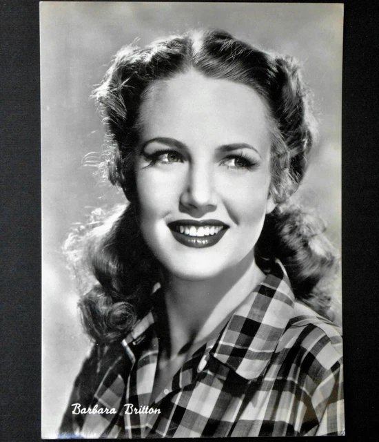 BARBARA BRITTON VERA fotografia photo cartolina postcard anni50 ...