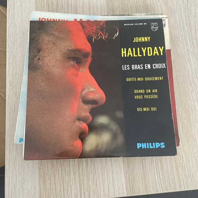 JOHNNY HALLYDAY Les bras en croix 7" 45 tours EP EUR 1,00 - PicClick FR