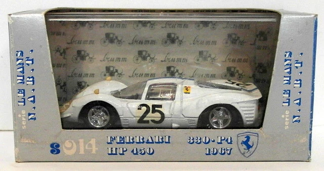 BRUMM MODELS 1/43 Scale Diecast S014 - Ferrari 330 P4 HP450 #25 Le Mans ...