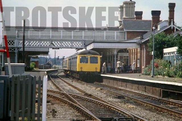 35MM SLIDE BR British Railways Diesel DMU Class 105 E56134 Sleaford ...